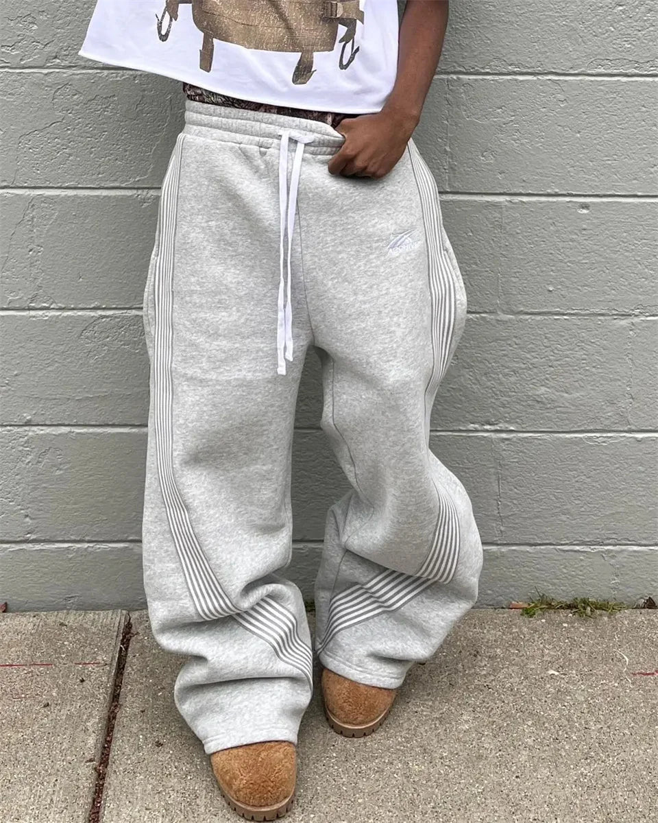 Loose Wide-Leg Drawstring Pants – Streetwear Jogger Style – America's ...