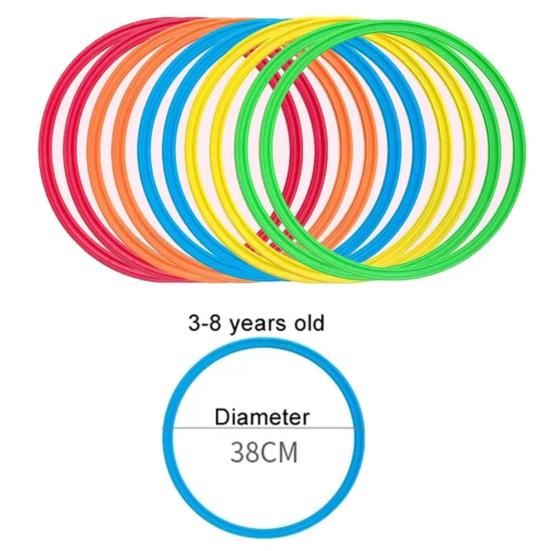 Outdoor Kids Funny Physical Training Sport Toys Lattice Jump Ring Set ...