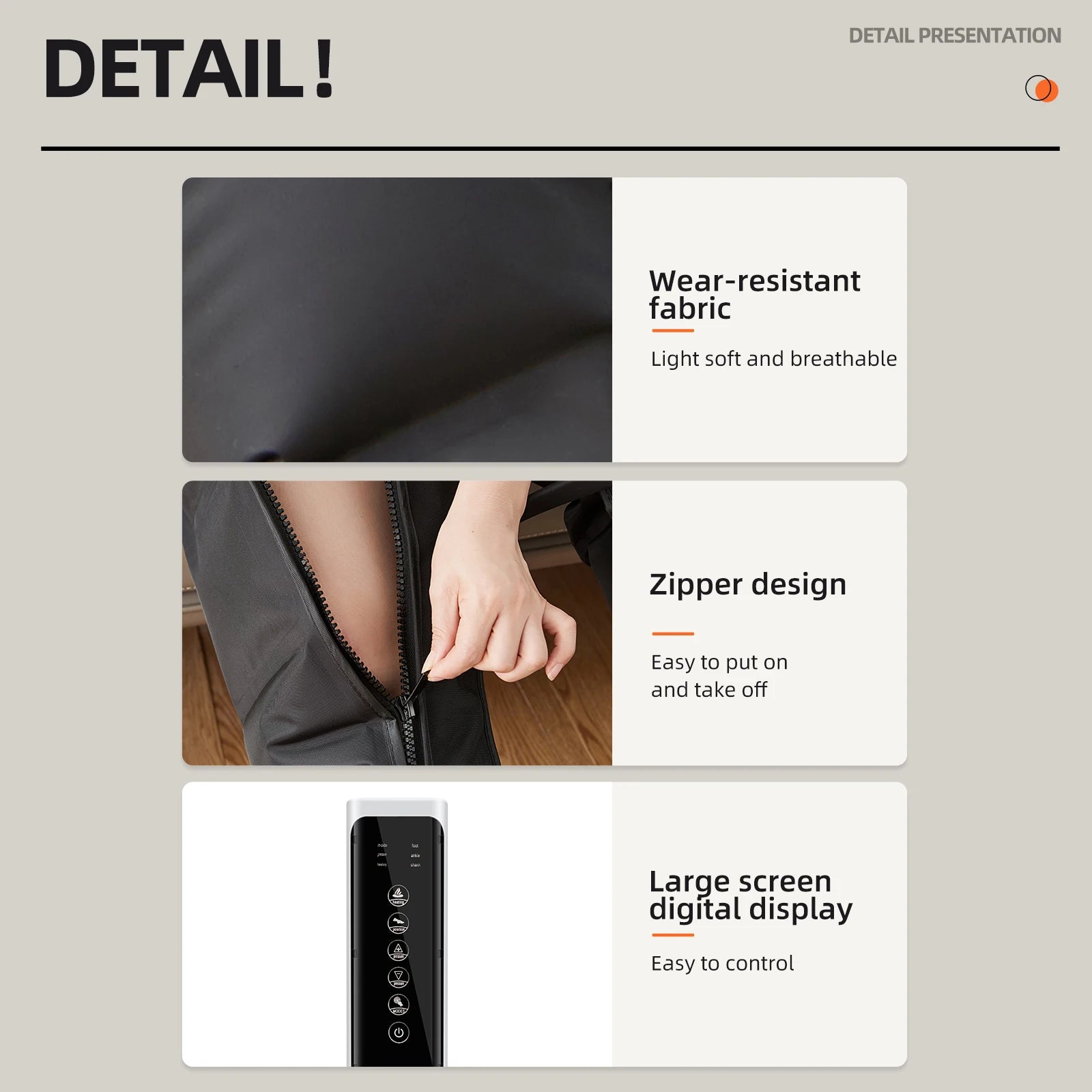 Professional Airwave Massage Gun Grade Compression Leg Massager with C ...