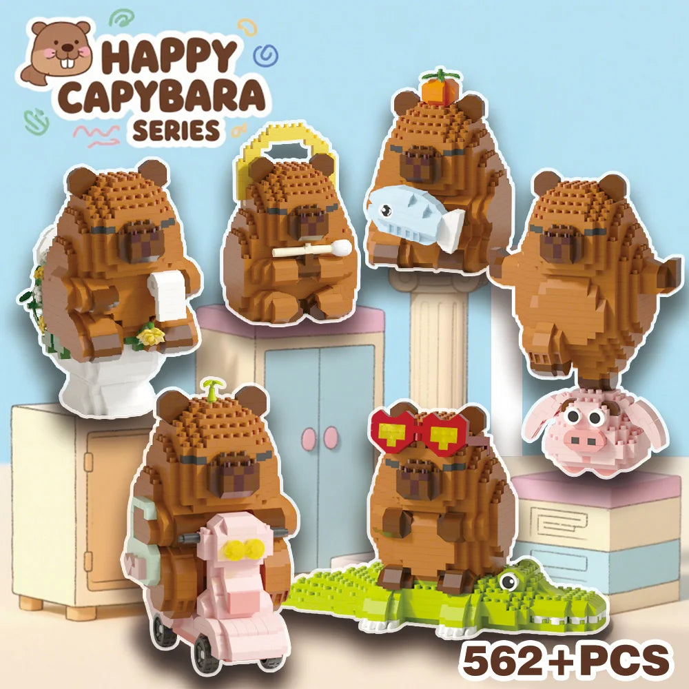 "Capybara Building Blocks Set - Cute Water Guinea Pig DIY Model | Fun ...