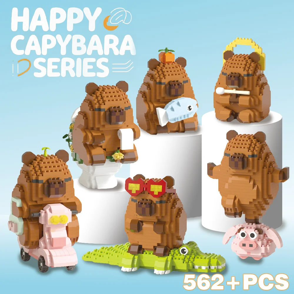 "Capybara Building Blocks Set - Cute Water Guinea Pig DIY Model | Fun ...